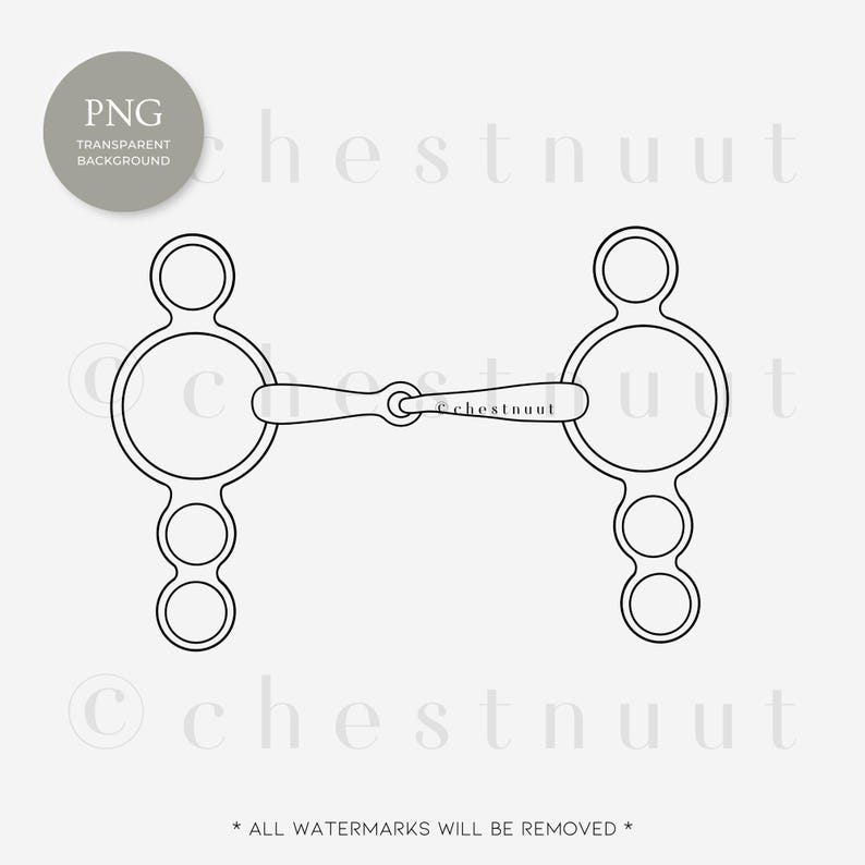 Horse Bits Lineart Bundle | Equine Worksheet | Horse Bridle Bits ...