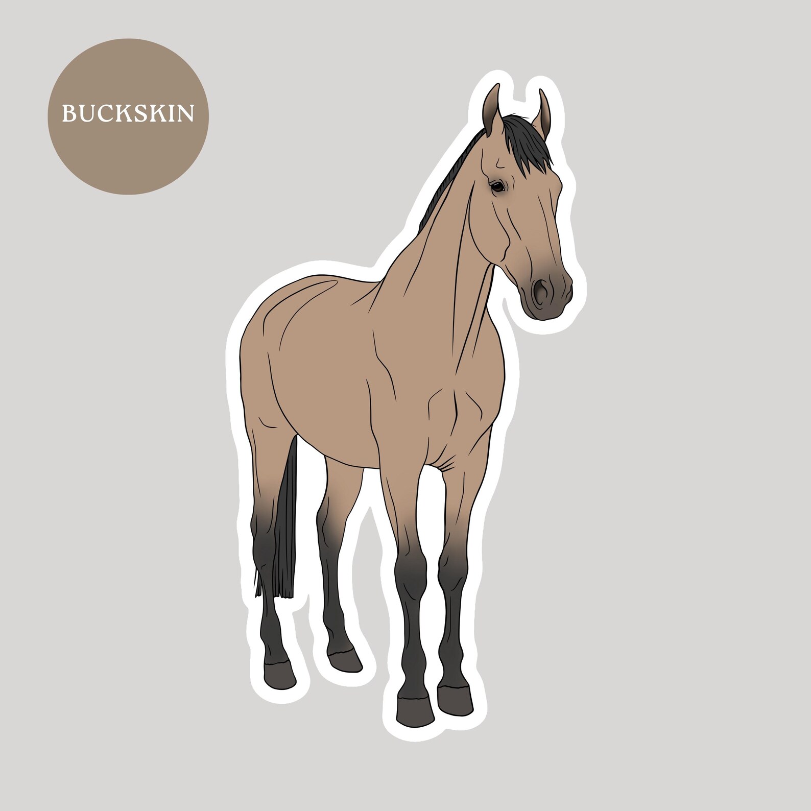 Custom Horse Sticker | Horse Decal | Personalized Equine Sticker ...