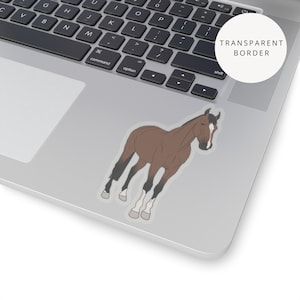 Custom Horse Sticker Horse Decal Personalized Equine Sticker Equestrian ...