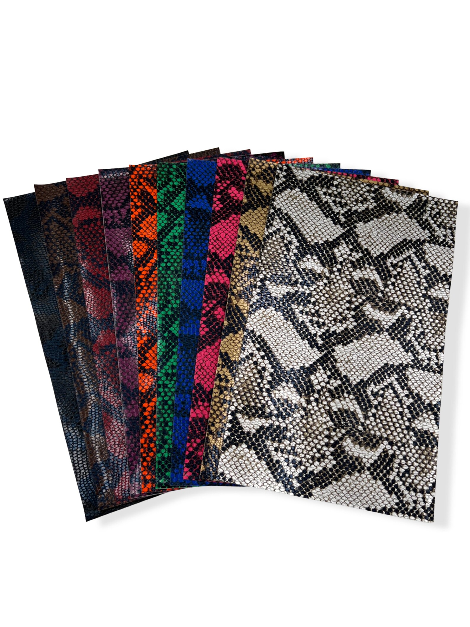 SNAKE Design Rose Red Color Textured Faux Leather Sheets - Etsy