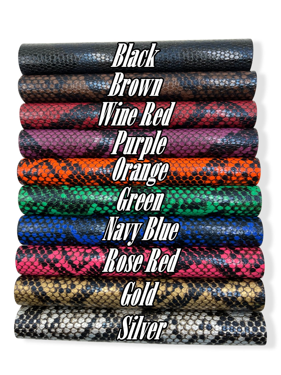 SNAKE Design Rose Red Color Textured Faux Leather Sheets - Etsy