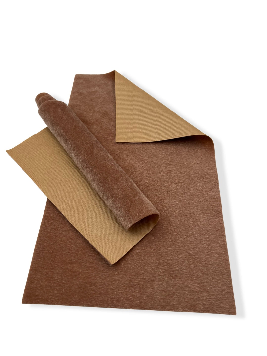 Imitation HORSE Fur Faux Leather Sheets - Imitation Light Brown HORSE ...
