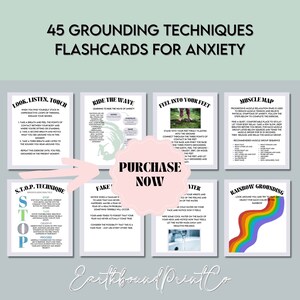 Grounding Techniques, Coping Skills Cards, Anxiety Cards, Calming ...