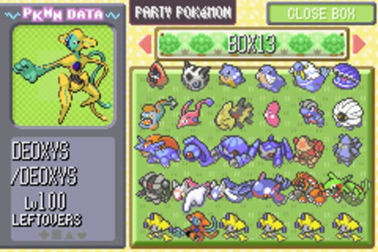 UNLOCKED Pokémon Ruby Cartridge 386 Shiny Pokemon All Event Tickets - Etsy