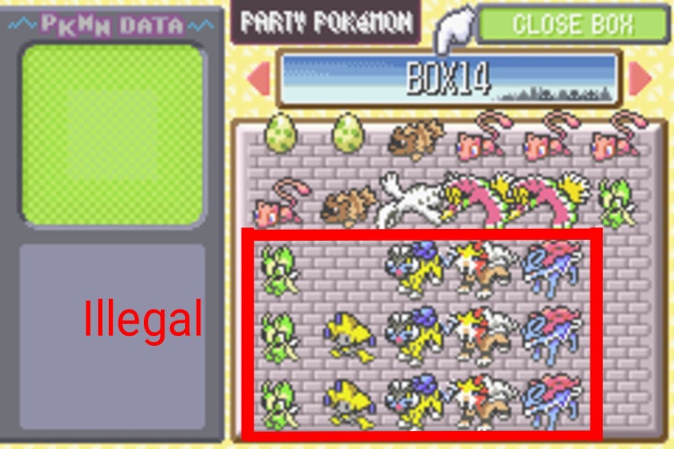 UNLOCKED Pokémon Ruby Cartridge 386 Shiny Pokemon All Event - Etsy