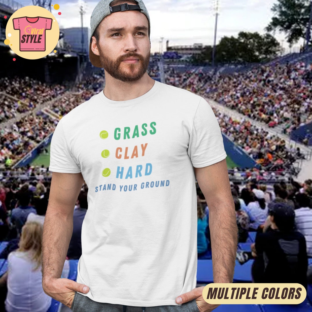 Tennis Court Tee Grass Clay Hard Tennis Shirt Tennis Gift Tennis Lover ...