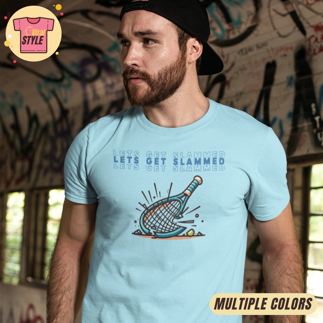 Lets Get Slammed Shirt Grand Slam Tennis Tee Tennis Fan Shirt Tennis ...