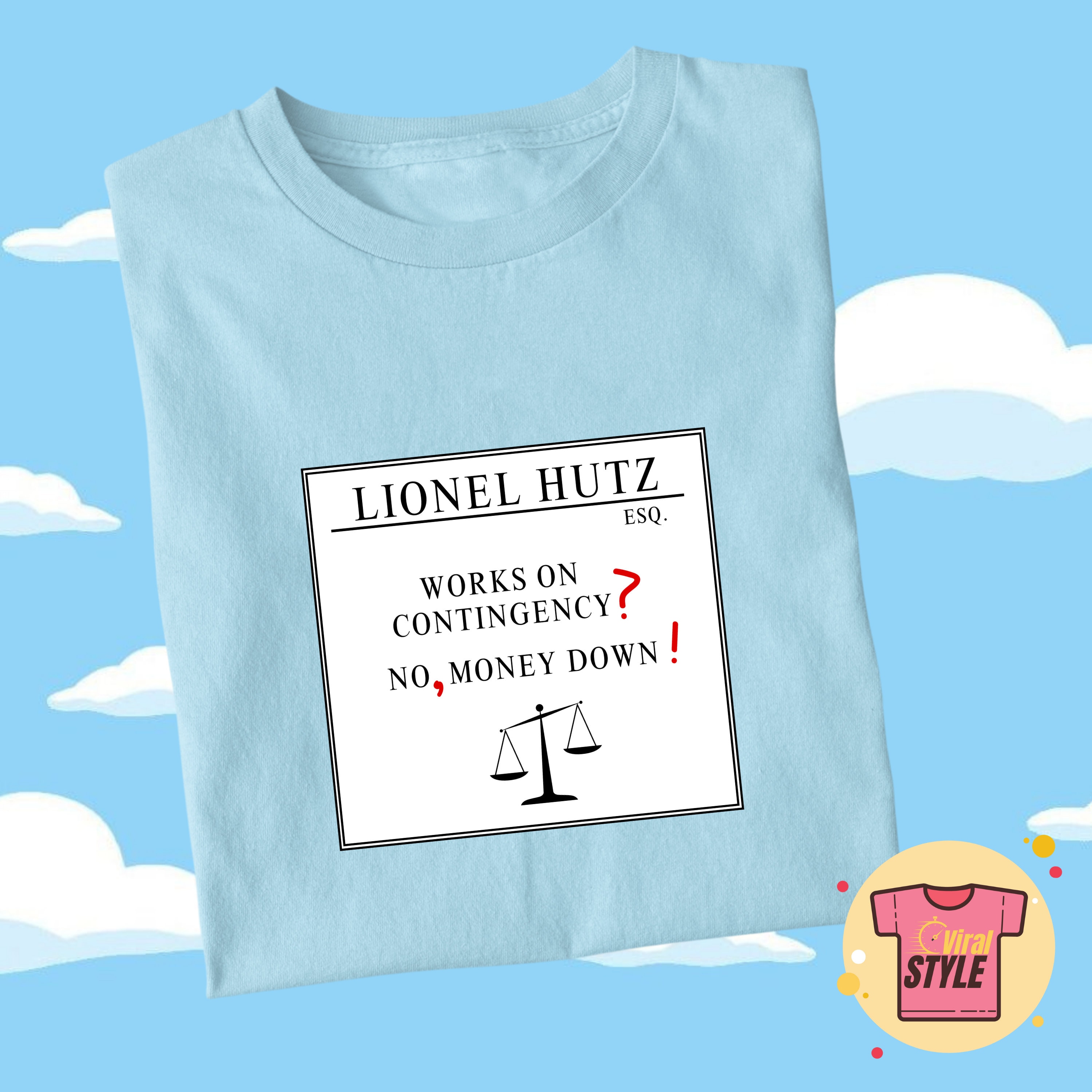 Works on Contingency? No, Money Down! Simpsons Themed T-shirt Simpsons ...