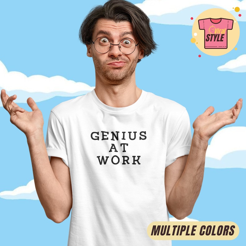 Genius at Work Simpsons Themed T-shirt Simpsons Funny Gift Idea ...