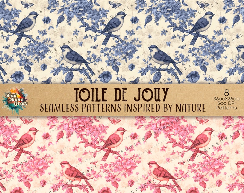 French Toile De Jouy Toile Seamless Toile Patterns - Etsy