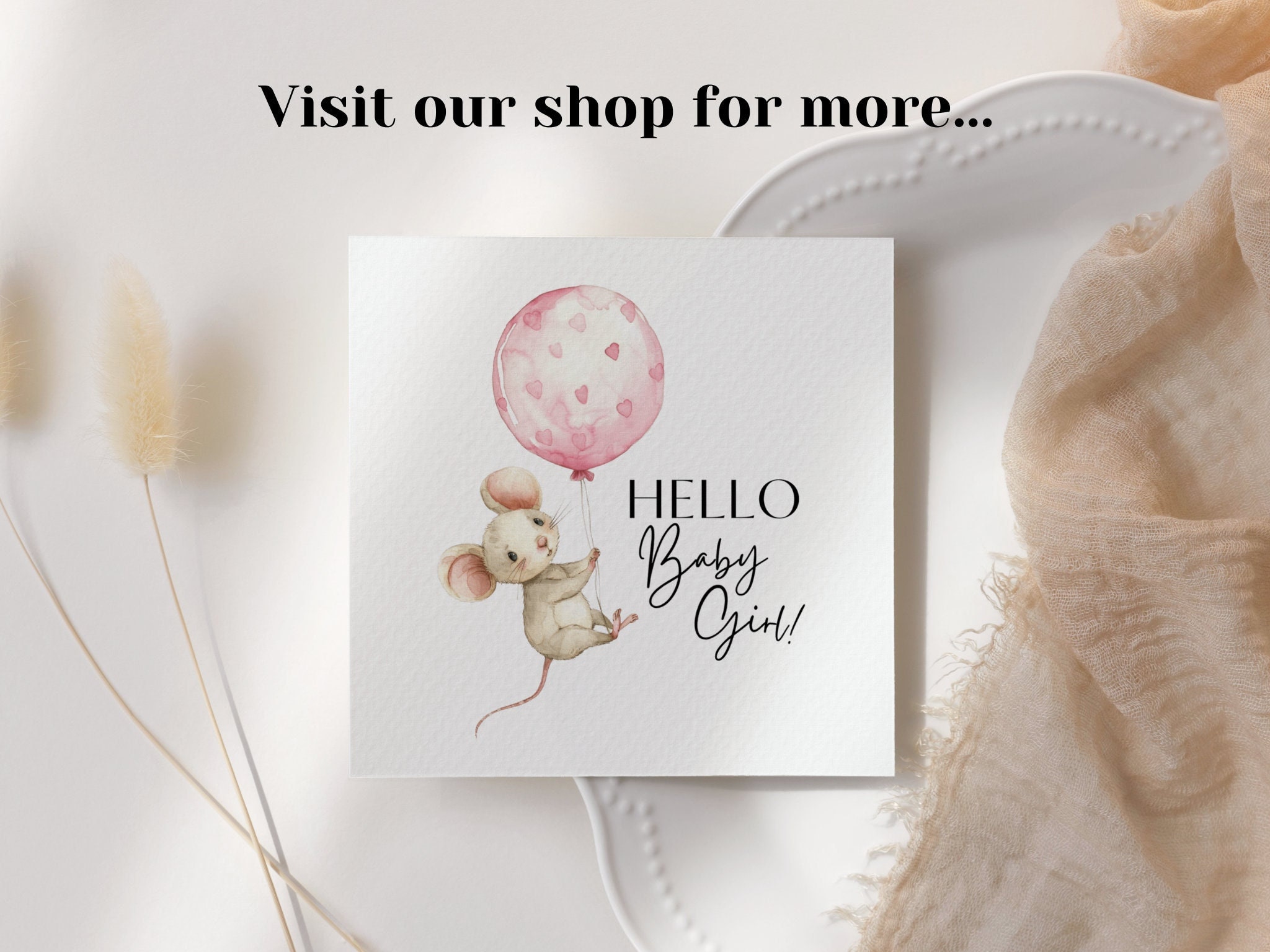 Hello Baby Boy Congratulations Card It's a Boy Printable Card Cute ...