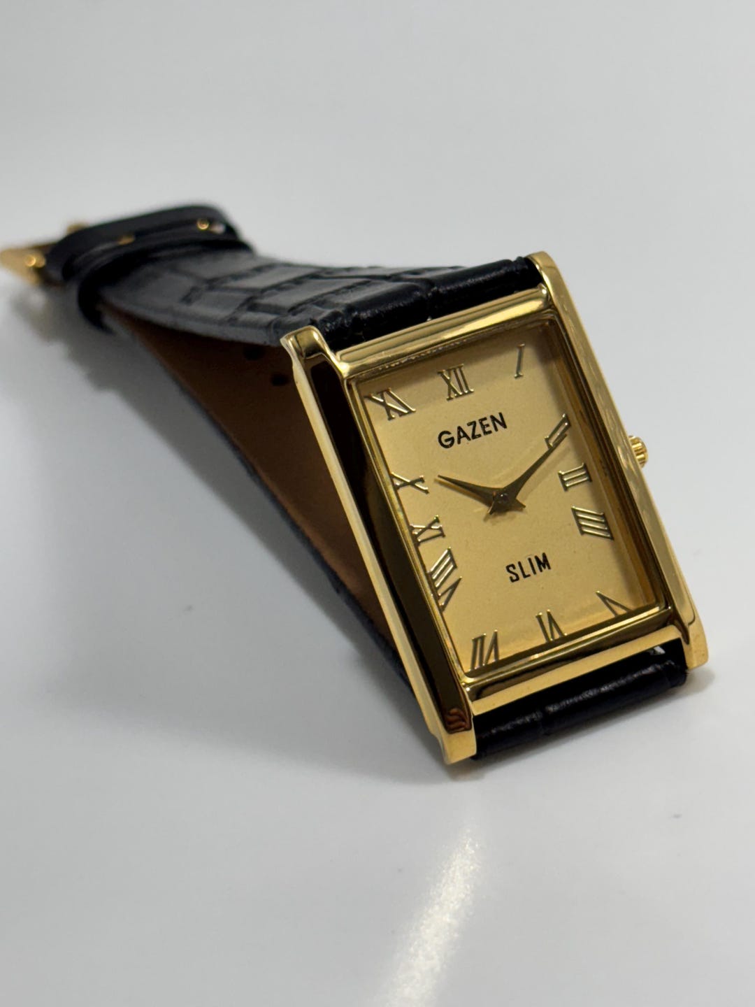 Gazen New Slim Quartz Men's Golden Plated Wrist Watch golden Dial - Etsy