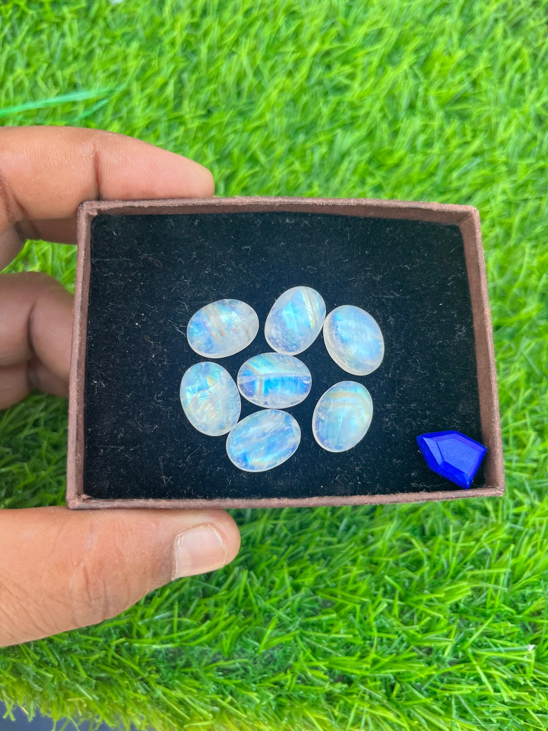 Gemstone Natural Rainbow Moonstone Shape Ovals Cabochon AAA - Etsy