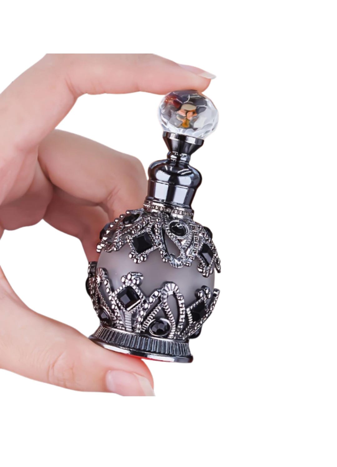 Empty Glass Perfume Bottle | Elven Potion Bottle | Black Colour ...