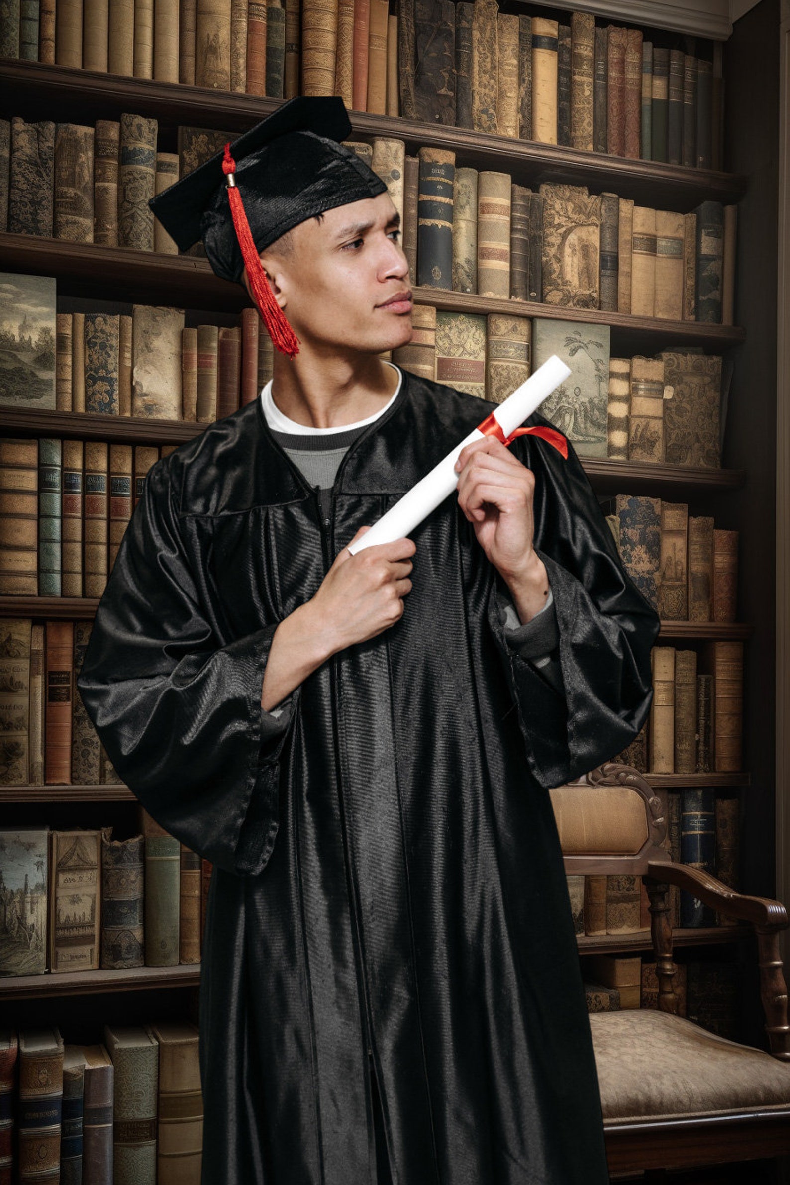 20 Retro Bookshelf Graduation/back to School Digital Backgrounds, Class ...