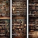 20 Retro Bookshelf Graduation/back to School Digital Backgrounds, Class ...