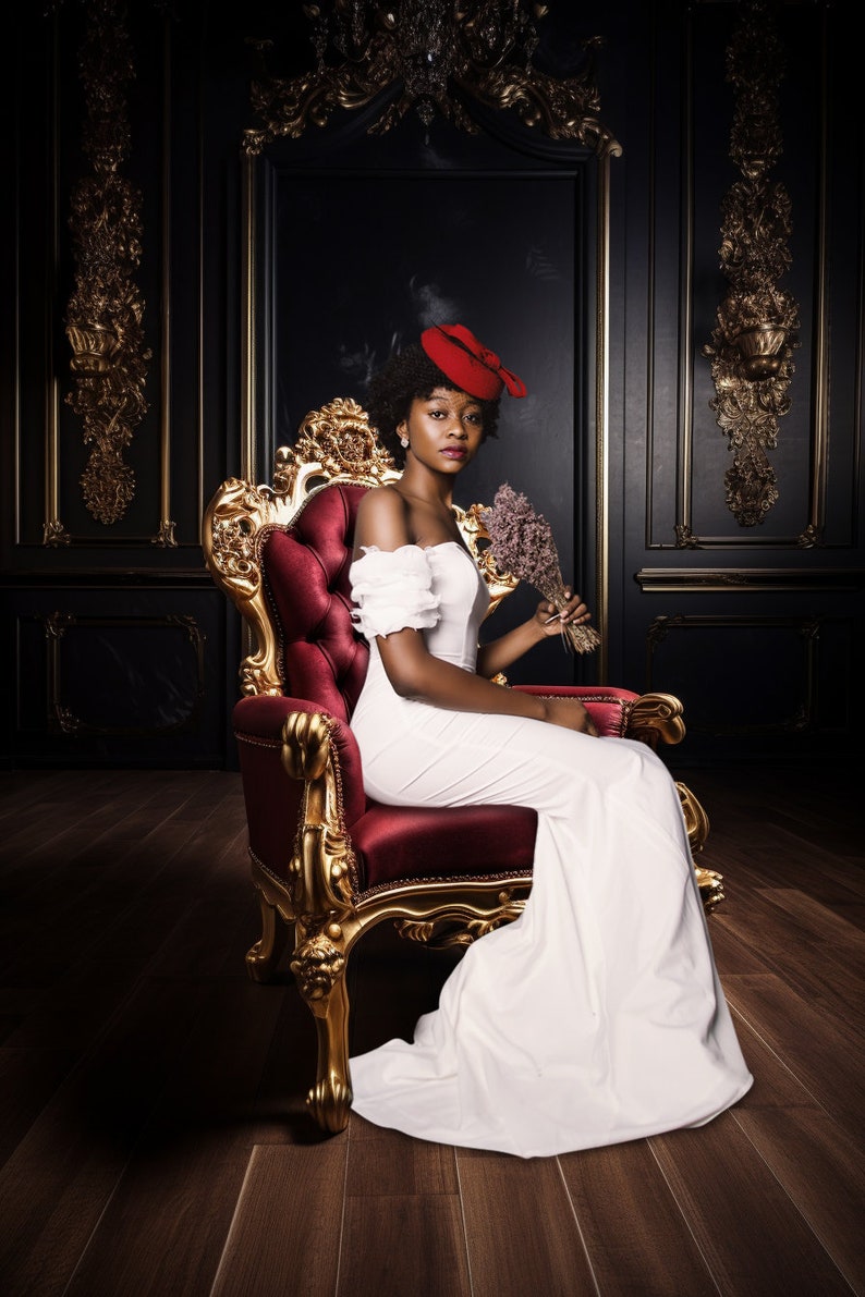 Classical Vintage Armchair Digital Backdrops, Portrait Backdrops ...