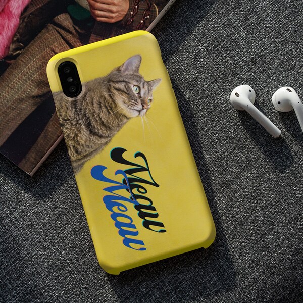 Cute Cat Phone Case - Etsy