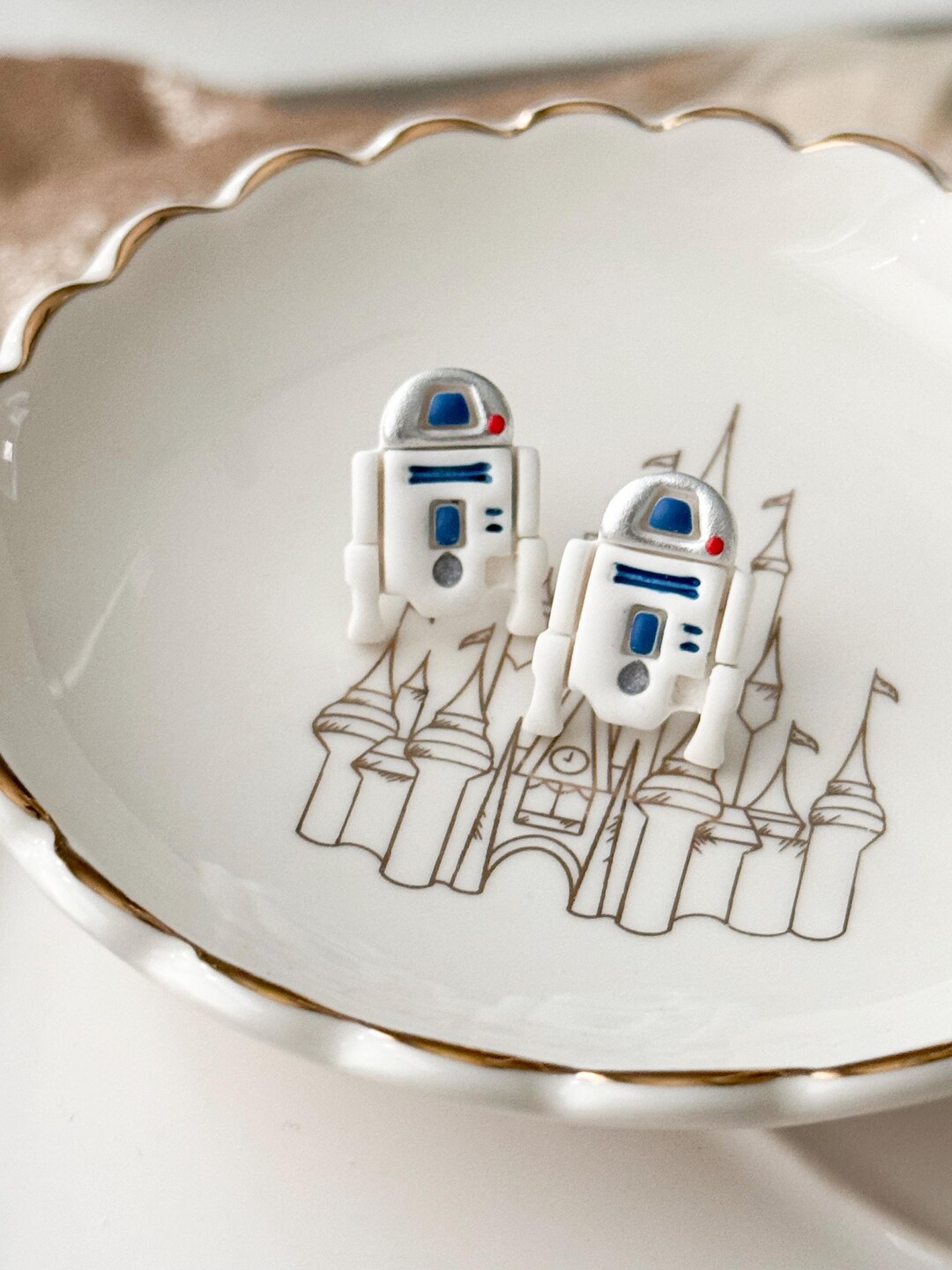 Blue Droid Studs | Star Wars Inspired Clay Earrings | Disney Earrings ...