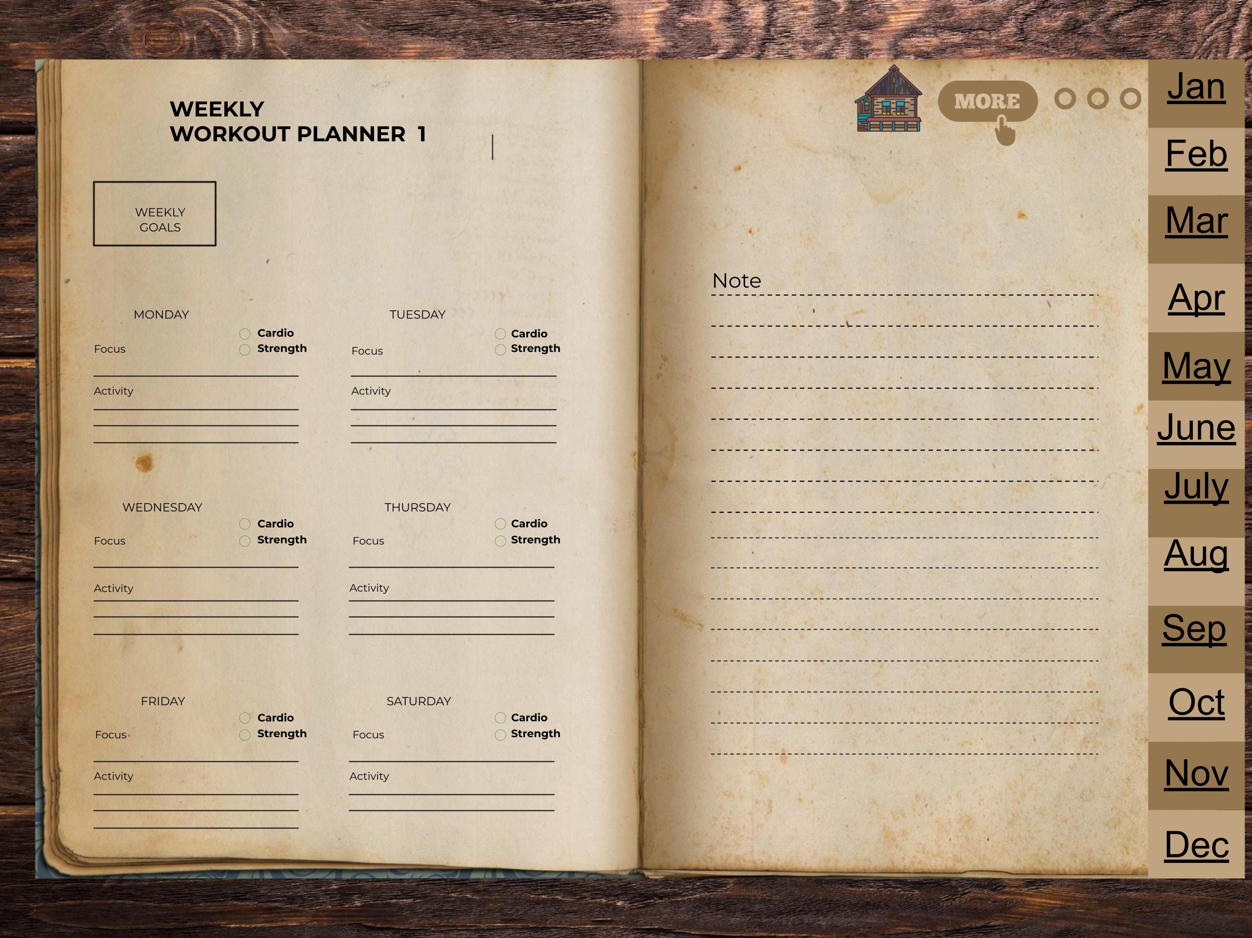 Old Paper Digital Planner 2023 ,digital Planner Dated ,goodnotes ...