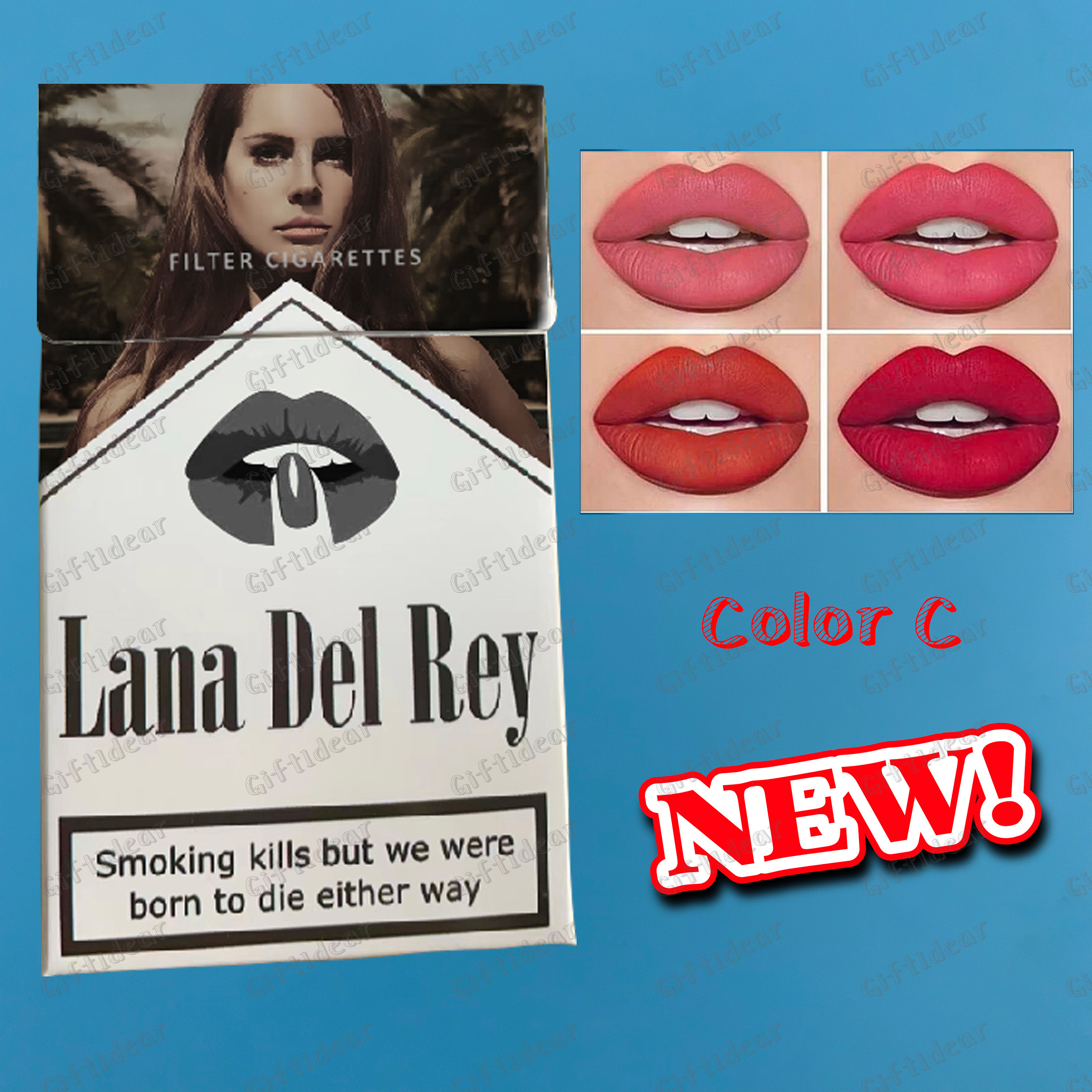 Lana Del Rey, Lana Del Rey Lipstick, Handmade Lana Del Rey Cigarette ...
