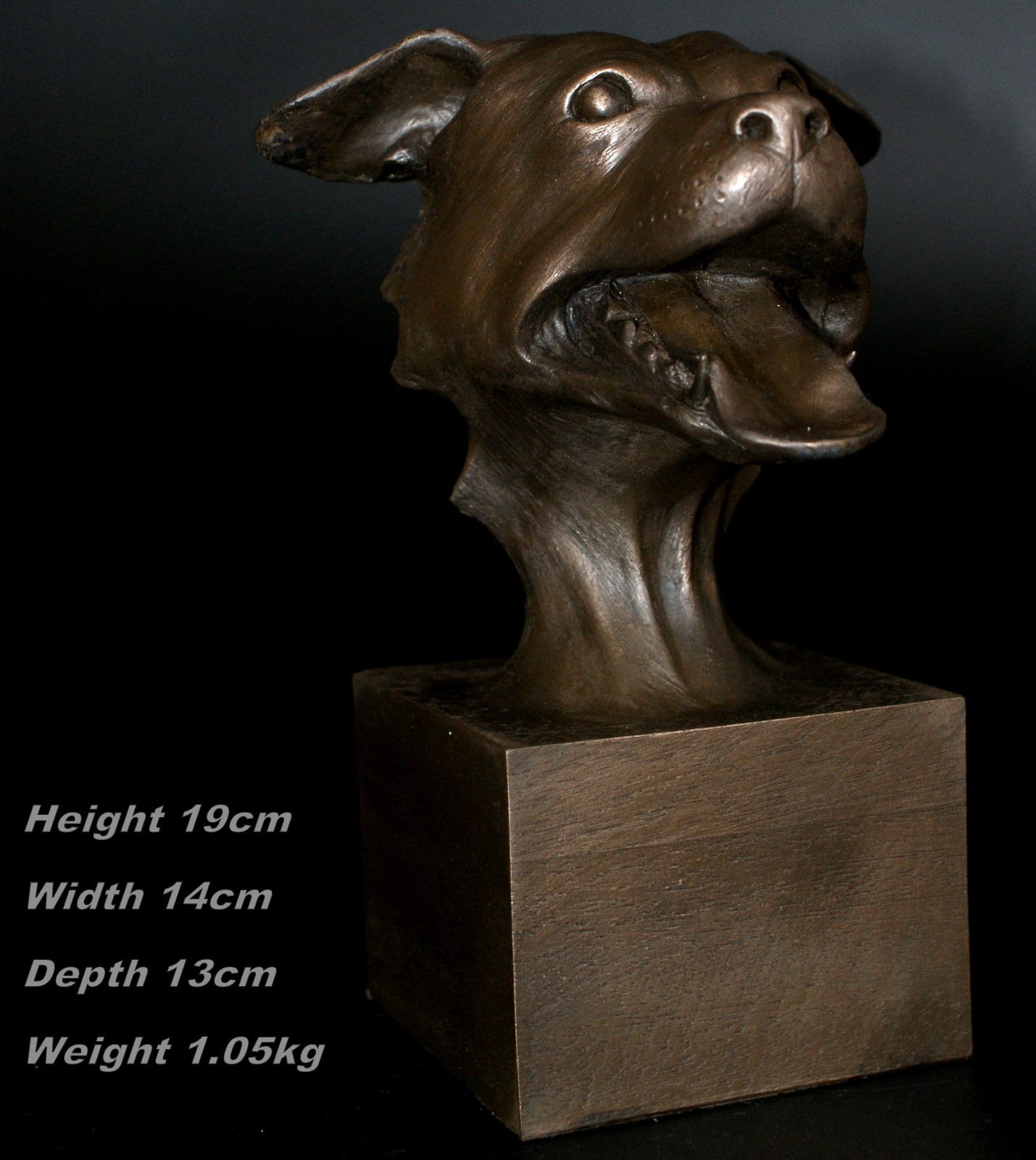 Bronze Statuette, Dog, Bust, Collectable, Gift, Cold Cast Bronze ...