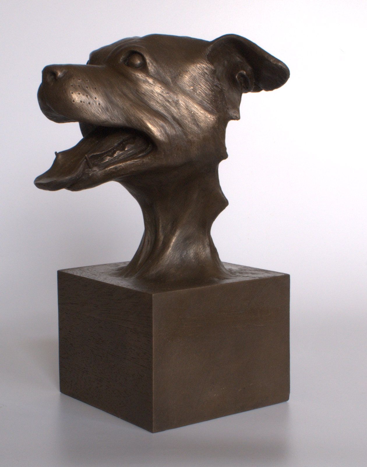 Bronze Statuette, Dog, Bust, Collectable, Gift, Cold Cast Bronze ...
