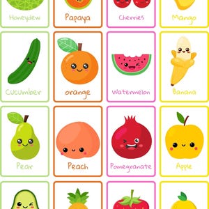 Preschool Fruit Learning Set: Interactive Fun for Curious Minds - Etsy