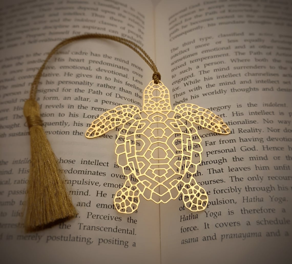 Turtle Metal Bookmark Gift for Book Lover Unique Bookish Gift for ...