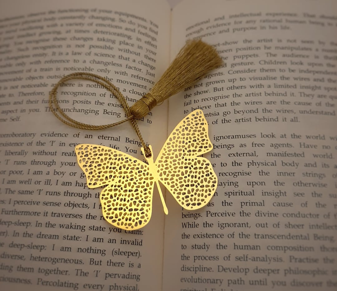 Butterfly Metal Bookmark Gift for Book Lover Book Accessories Unique ...