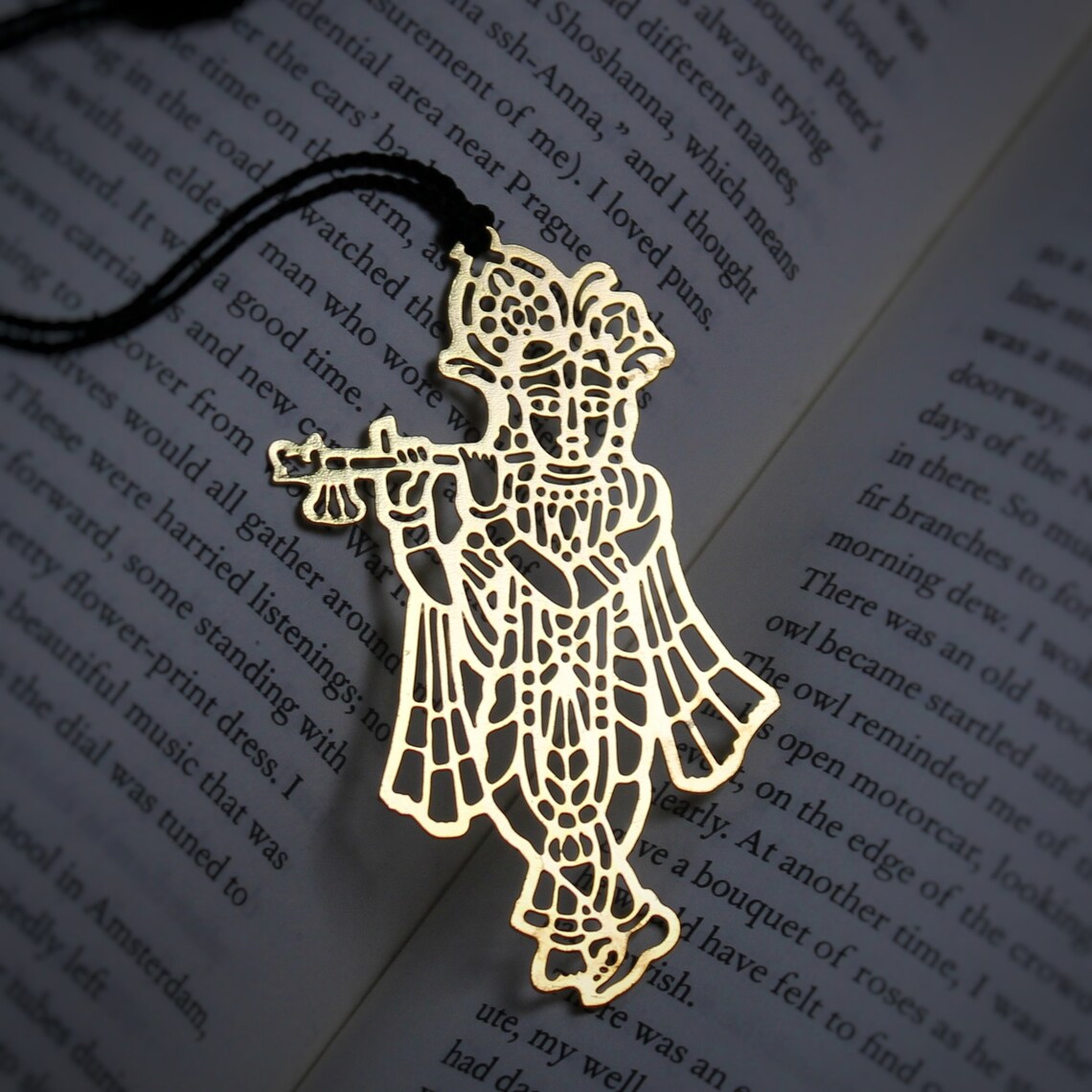 Krishna Bookmark Krishna Devotee Gift Religious Gift Handcrafted ...