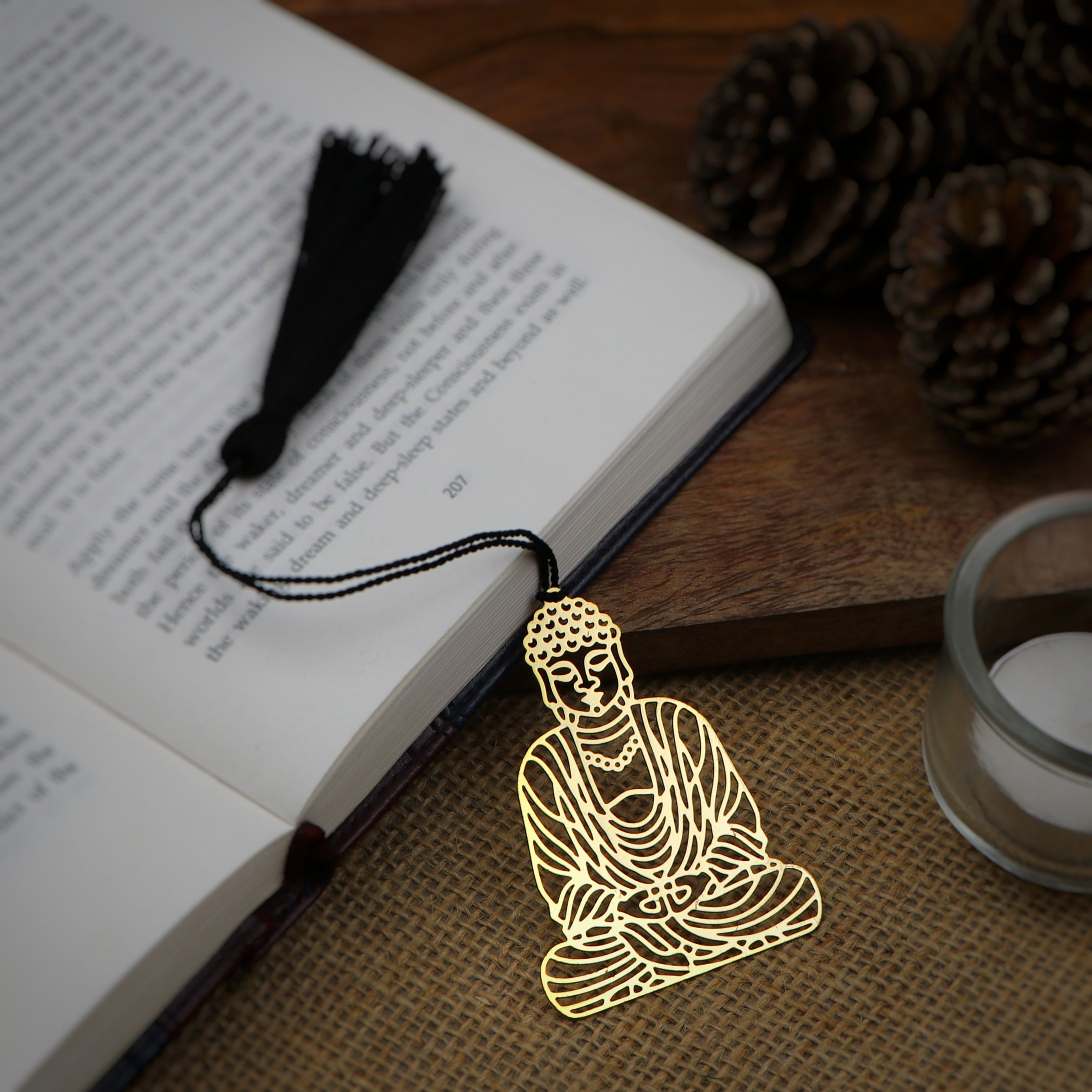 Brass Buddha Bookmark: Spiritual Zen Gift for Book Lovers - Etsy