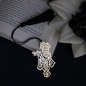 Krishna Bookmark Krishna Devotee Gift Religious Gift Handcrafted ...
