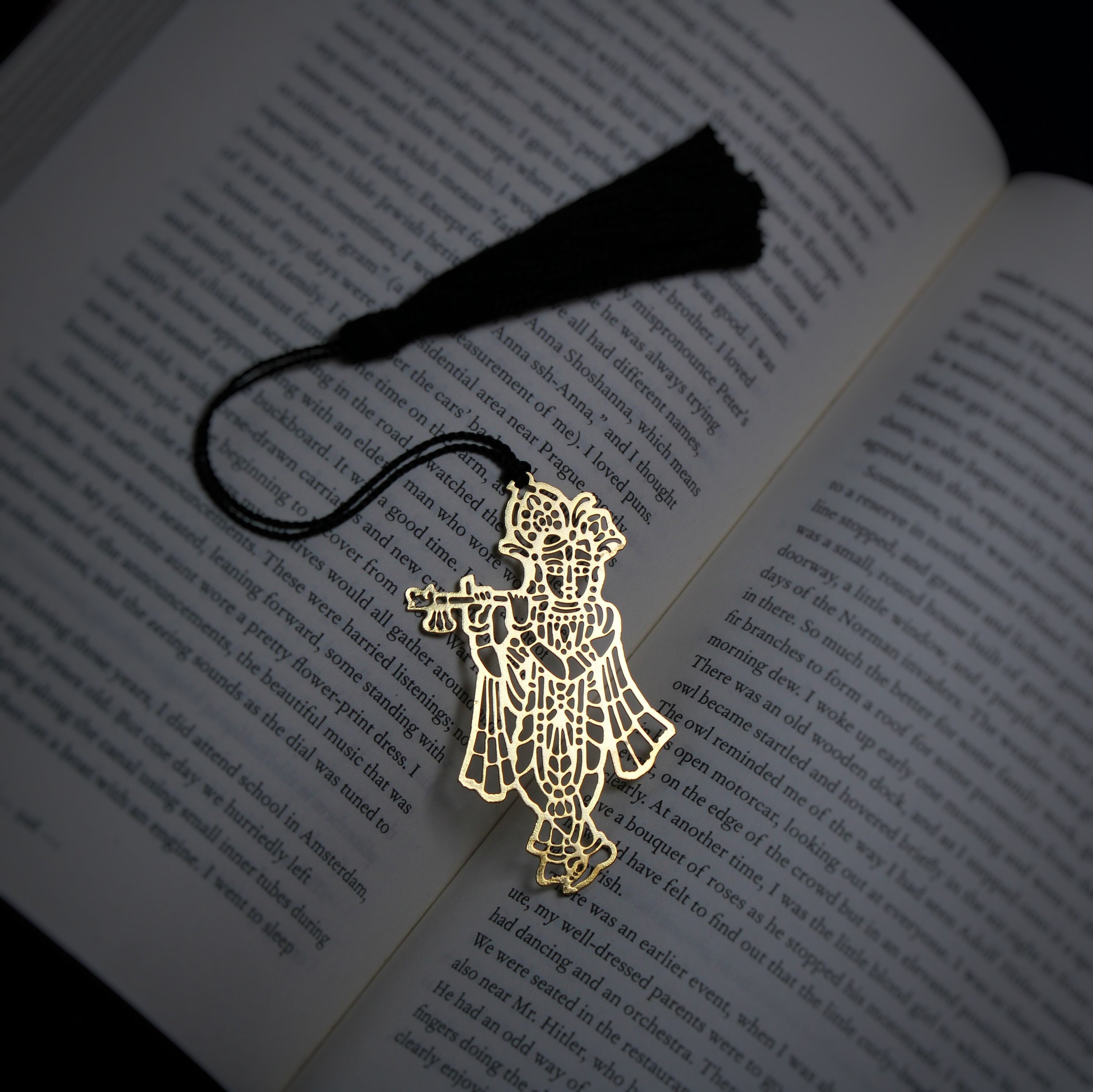 Krishna Bookmark Krishna Devotee Gift Religious Gift Handcrafted ...
