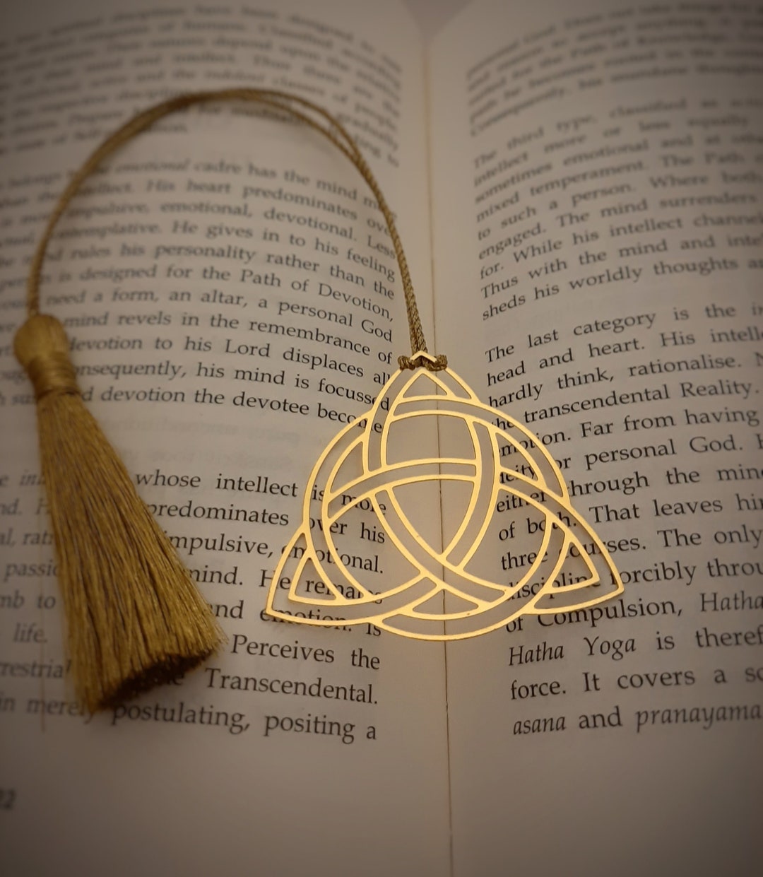 Triquetra Brass Bookmark – Irish Trinity Knot Gift | Handmade Celtic ...