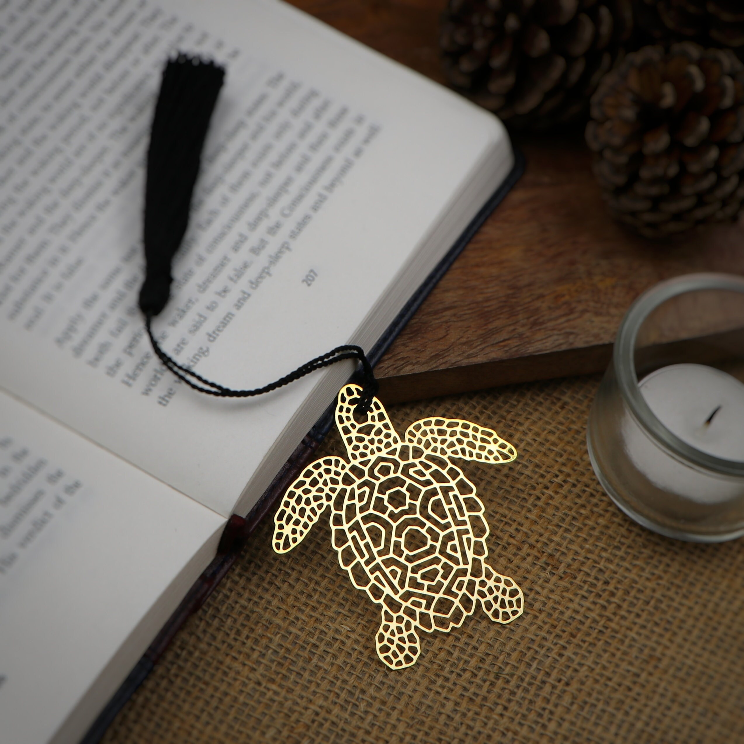 Turtle Metal Bookmark Gift for Book Lover Unique Bookish Gift for ...