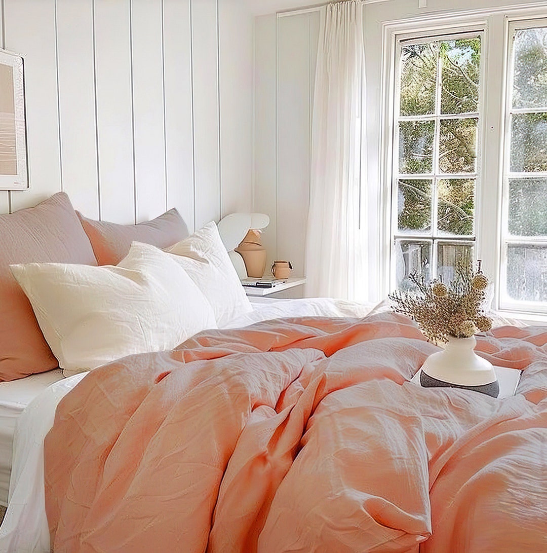 Organic Queen Linen Sheet Set – Hypoallergenic Bedding - Etsy
