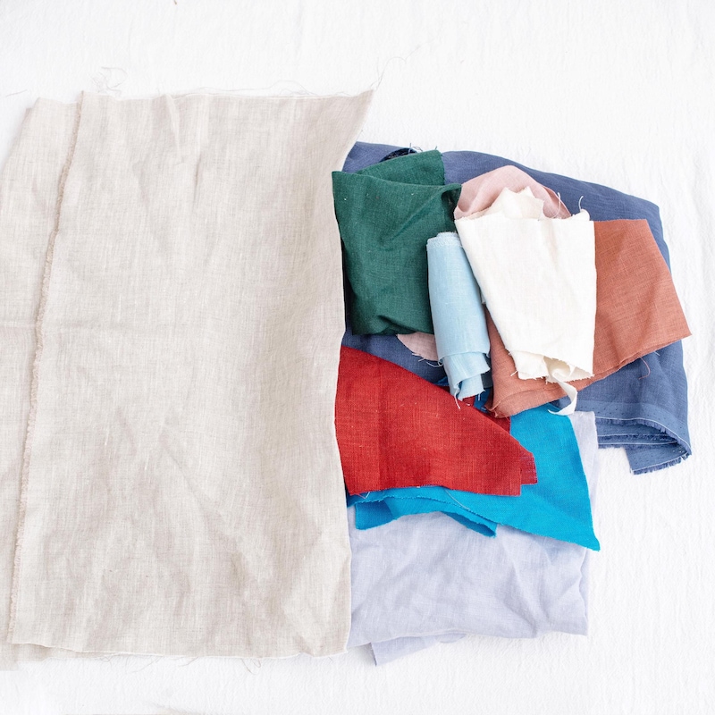 Linen Fabric Scraps - Etsy