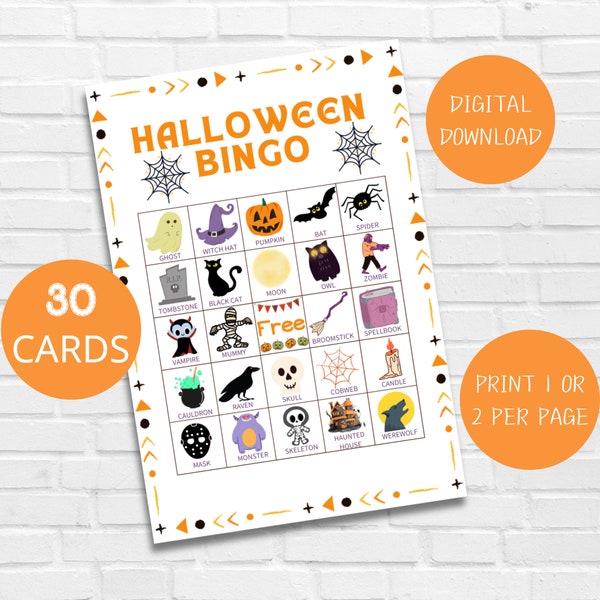 Halloween Bingo - Etsy