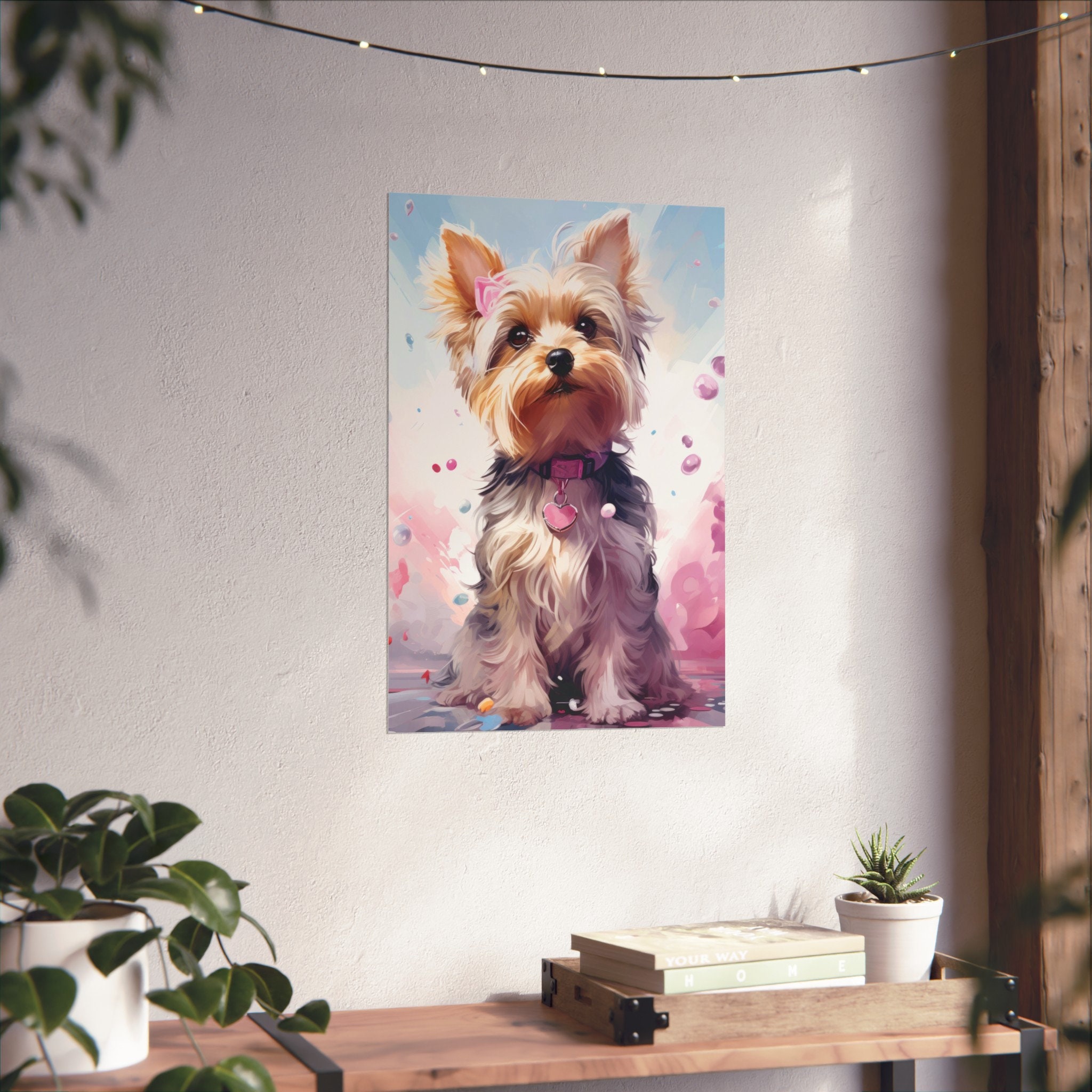 Vibrant Yorkshire Terrier Colorful Wall Art for Yorkie Lovers, Gift for ...
