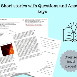 5th Grade Reading Comprehension Worksheets Short Stories Summer Reading ...