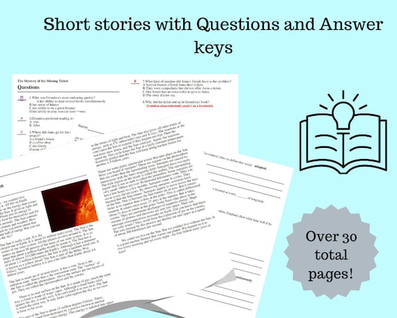 5th Grade Reading Worksheets Answer Key