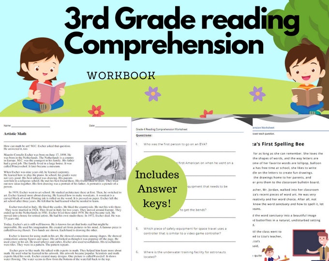 3rd Grade Reading Comprehension Worksheets Short Stories Summer Reading ...
