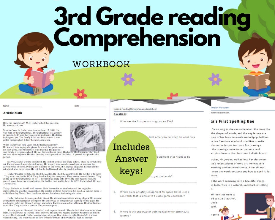 3rd Grade Reading Comprehension Worksheets Short Stories Summer Reading ...