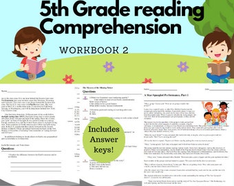 5th Grade Reading Comprehension Worksheets Short Stories Summer Reading ...