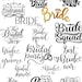 Bridal SVG/ Bridal Fonts/ Bridal Shower Font Bundle/ Bridal Quotes ...