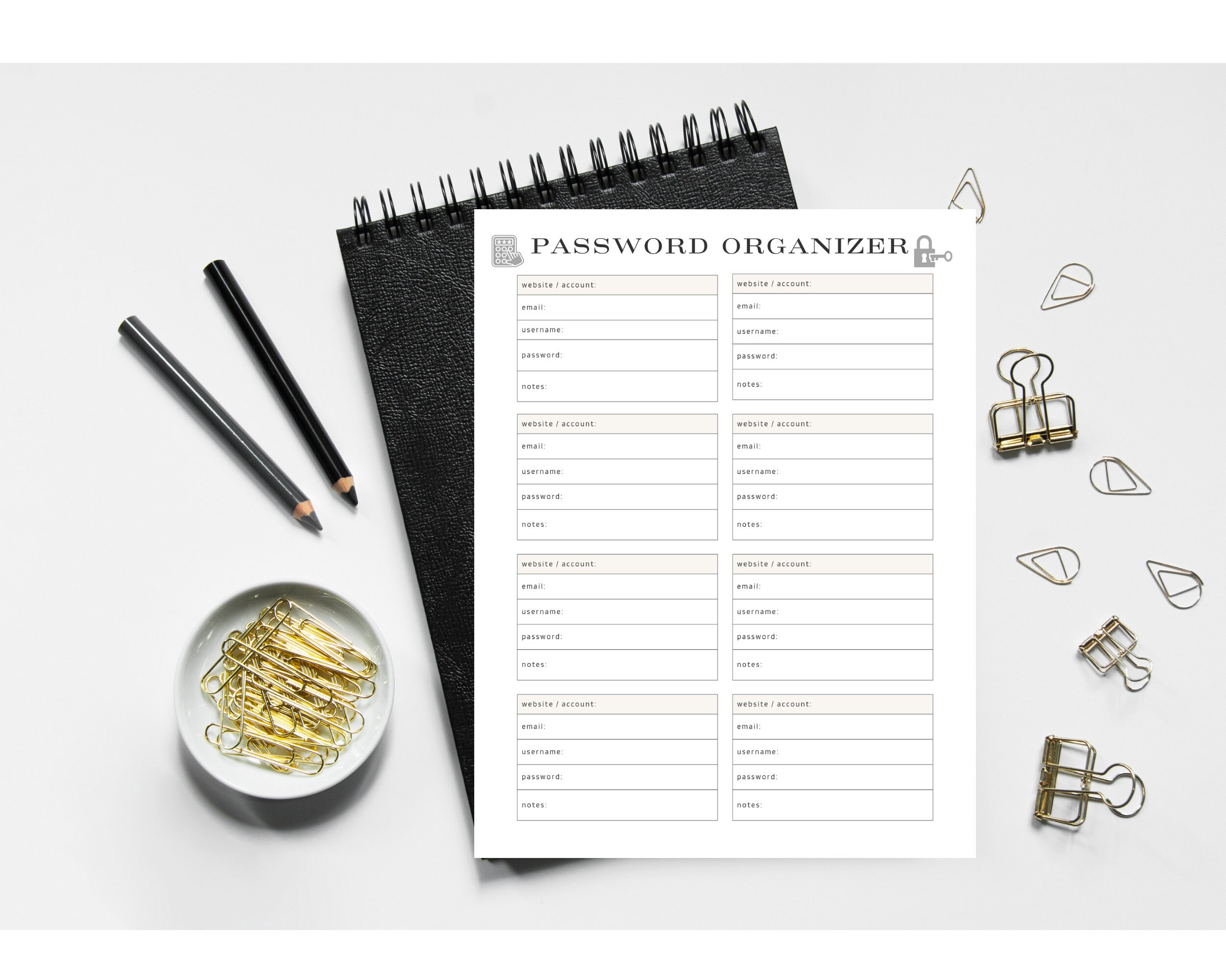 Password Log Password Organizer Password Tracker Password Keeper ...