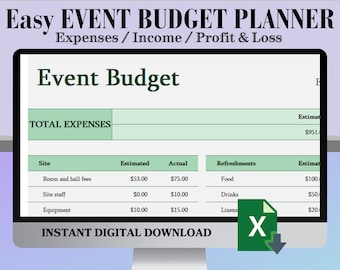 Google Sheets Event Planner Template Digital Event Planner Spreadsheet ...