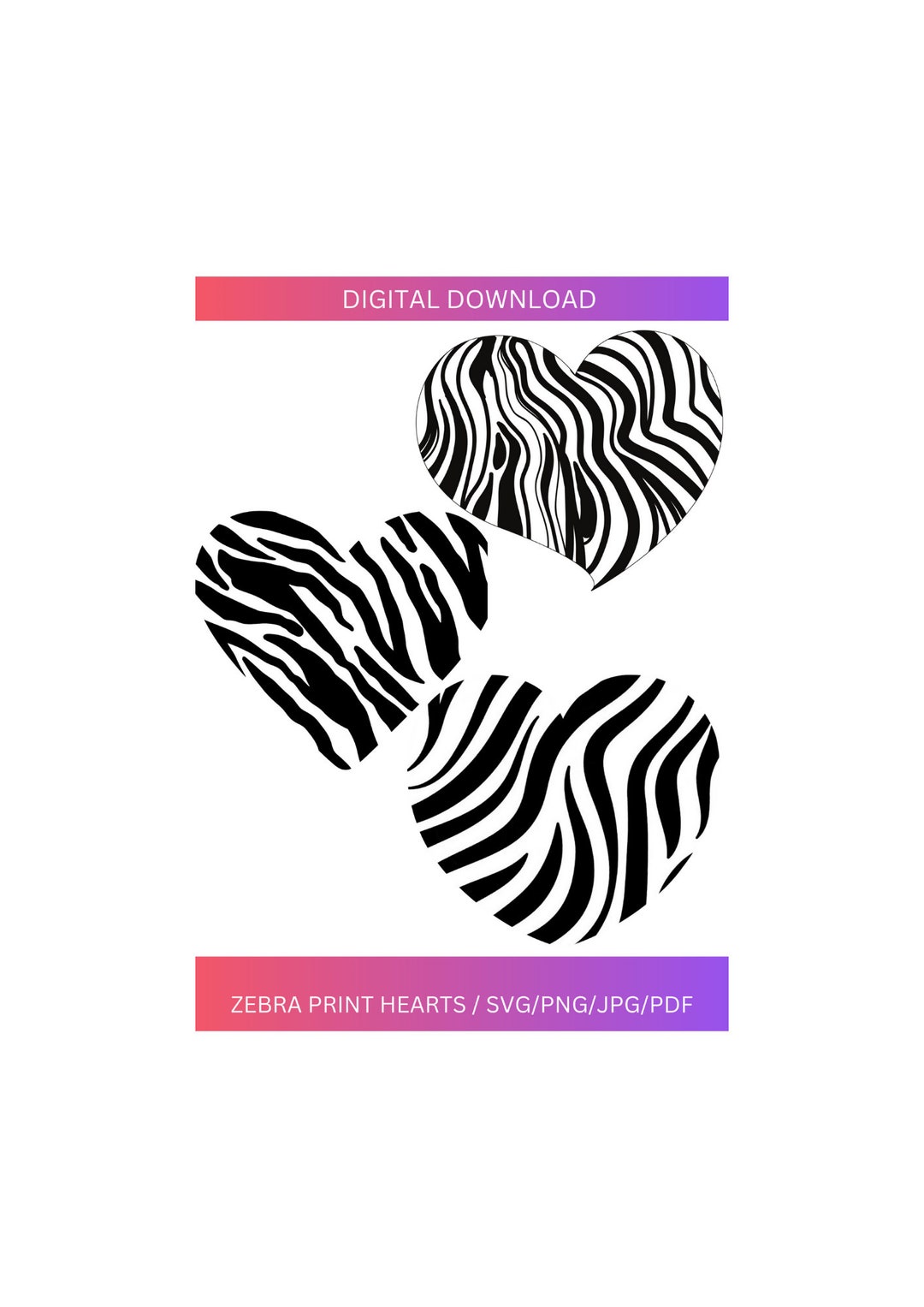 Zebra Heart SVG, Zebra Heart Bundle, Zebra Hearts, Zebra Shirts, Zebra ...