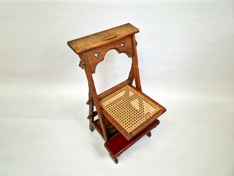 Antique Dutch Oak Prayer Chair, Prayer Kneeler, Kneeling Bench, Gothic ...